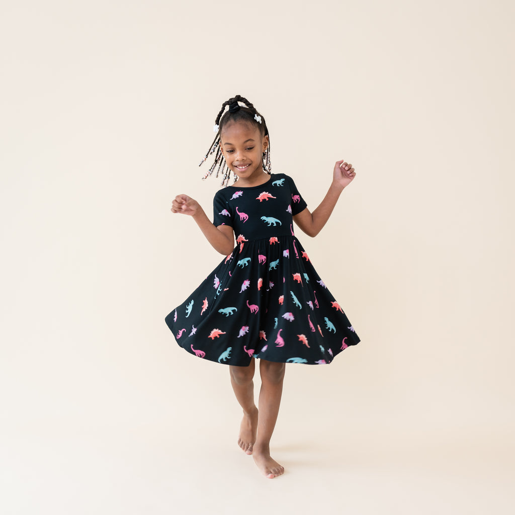 Twirl Dress in Midnight Roar
