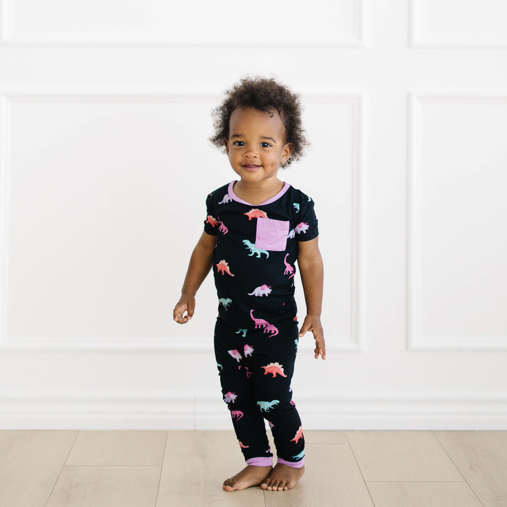 Short Sleeve with Pants Pajamas in Midnight Roar