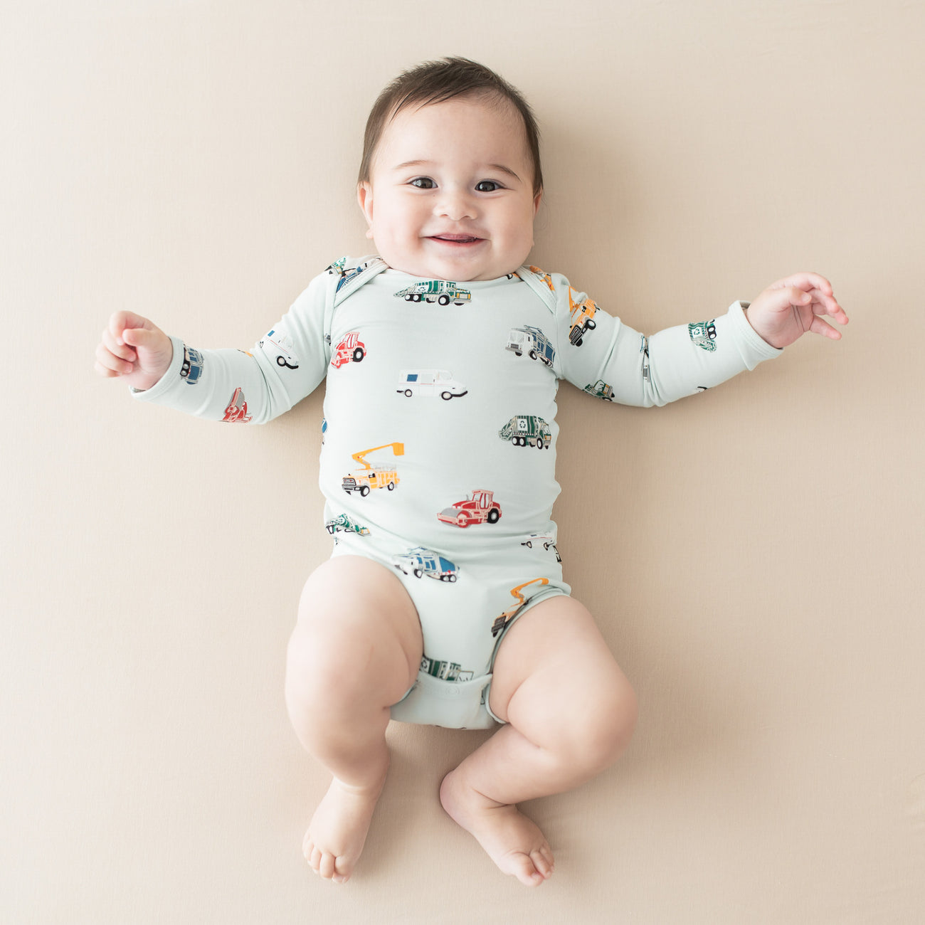 Long Sleeve Bodysuit in City Vehicles