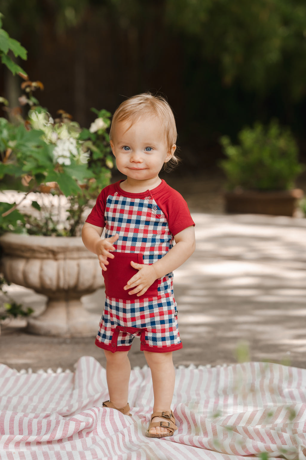 Shortall in Patriotic Gingham