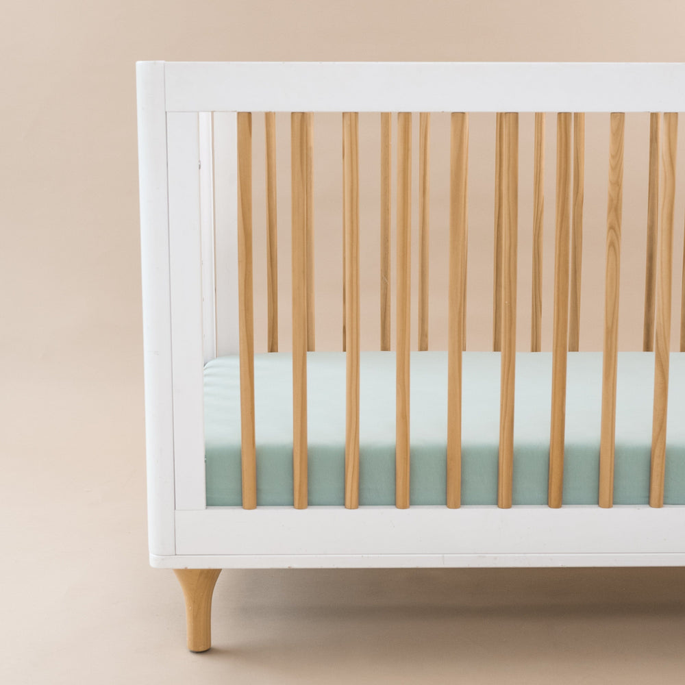 Bamboo Crib Sheet in Sage | Crib Bedding | Kyte Baby