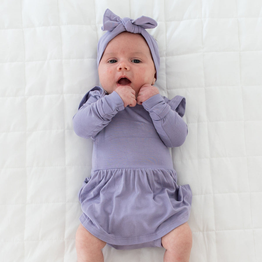Twirl Bodysuit Dress in Taro