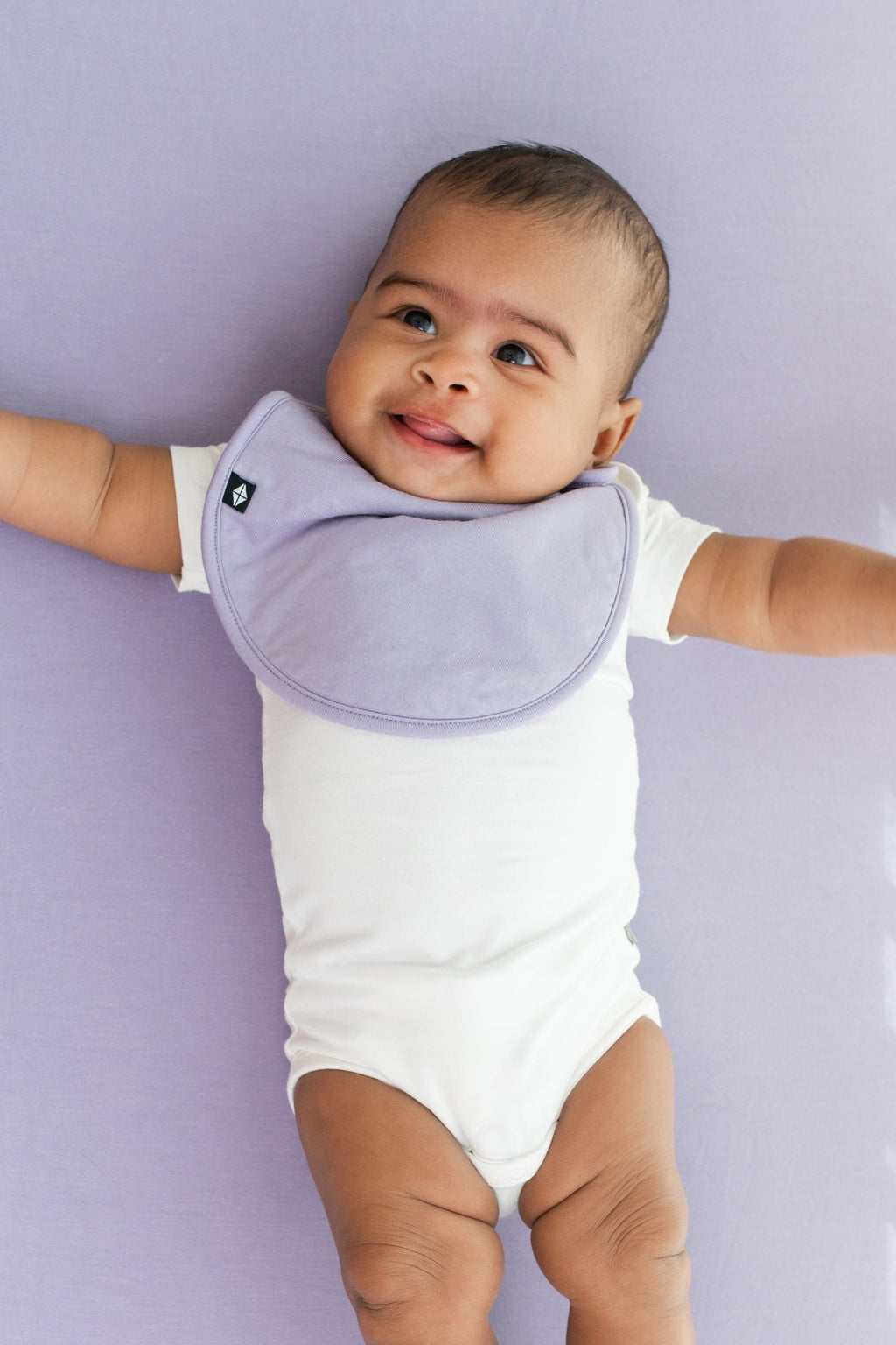 Taro Purple Cushy Bib | Snap Closure | Kyte Baby