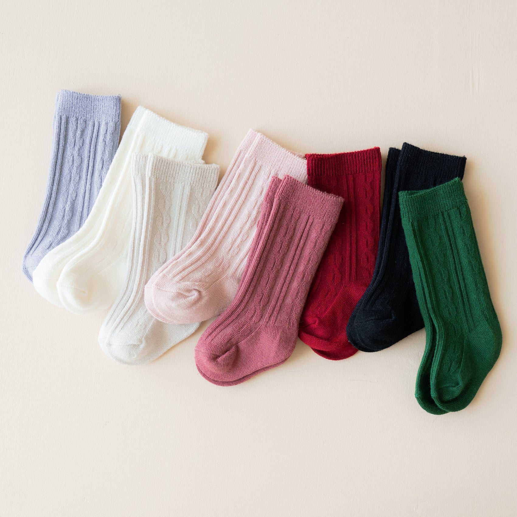 Baby and Toddler Knee High Socks in Blush | Kyte Baby