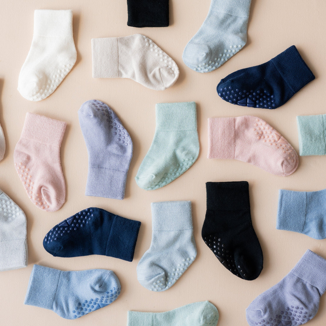 Bamboo Quarter Socks Combo 5-Pack in Pastel | Kyte Baby