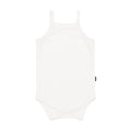 Ribbed Spaghetti Strap Bodysuit in Cloud
