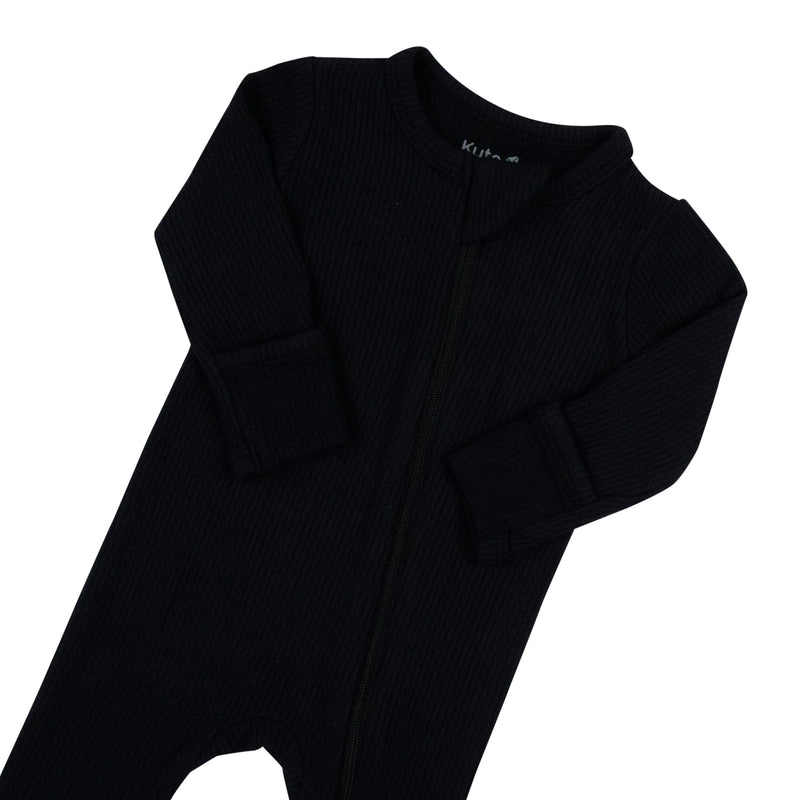 Ribbed Zipper Footie in Midnight | Footie Pajamas | Kyte Baby