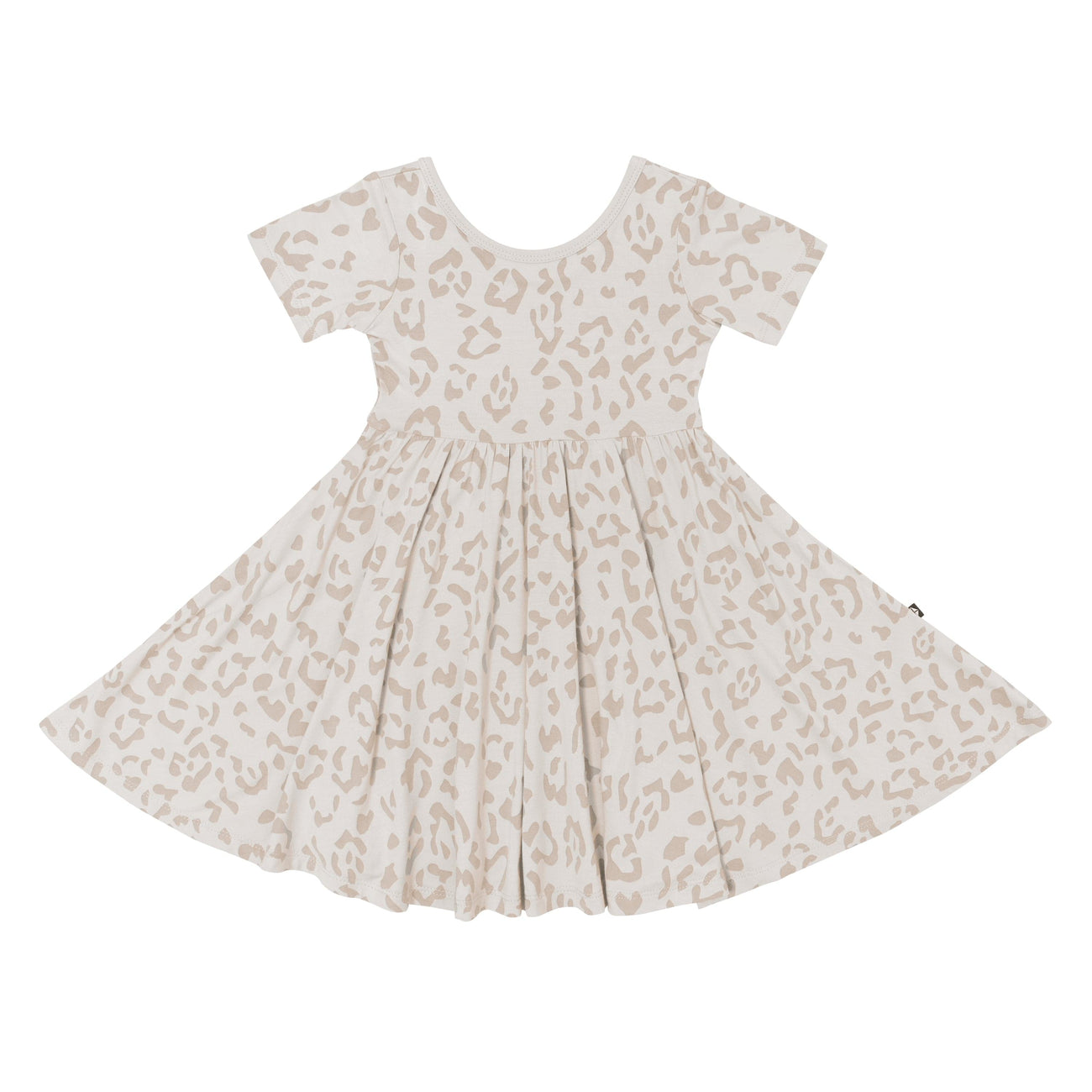 Twirl Dress in Oat Leopard