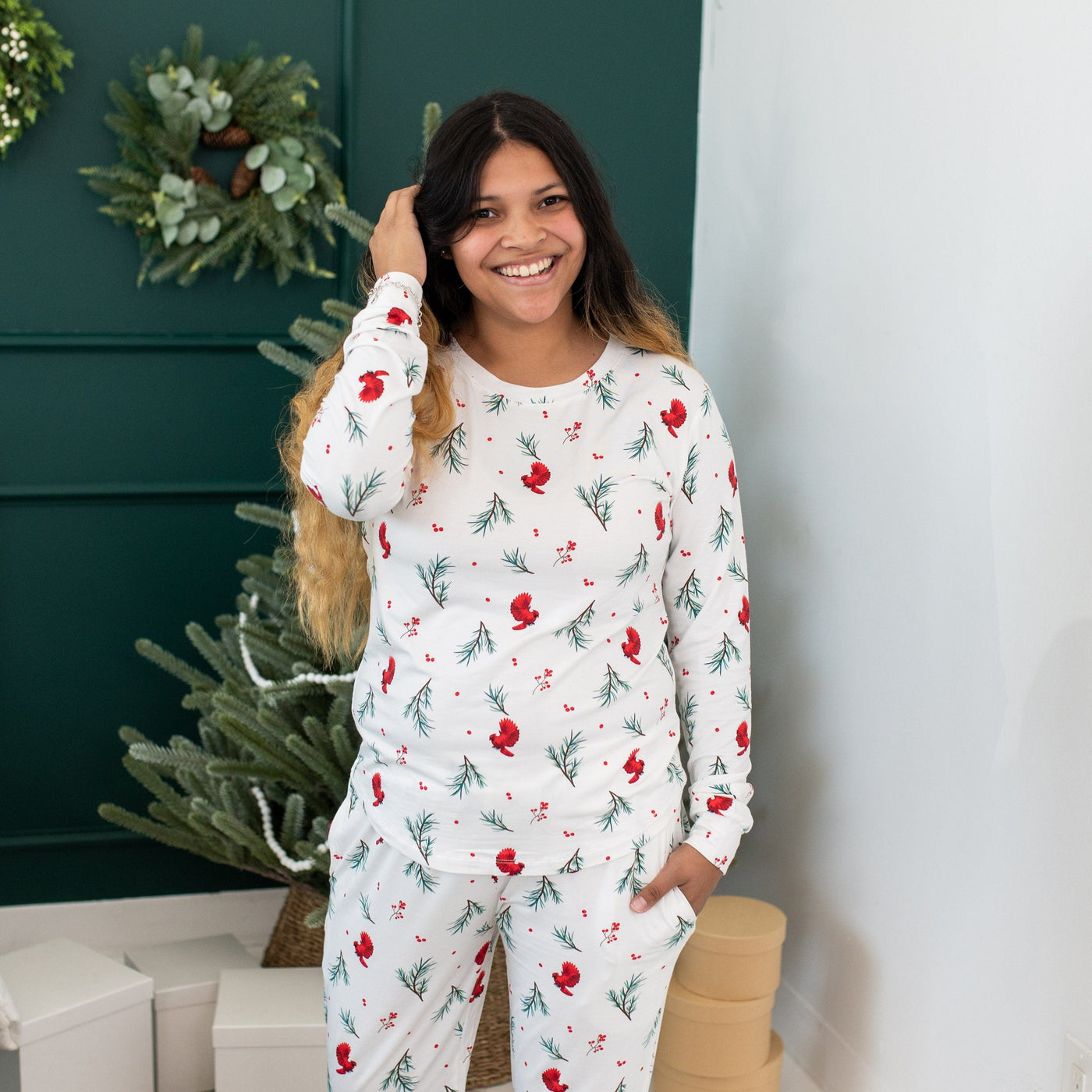 Women's Jogger Pajama Set in Winterberry