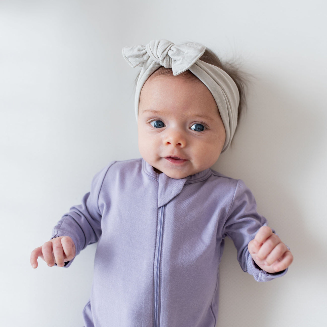 Shop Zippered Footie in Taro | Kyte Baby