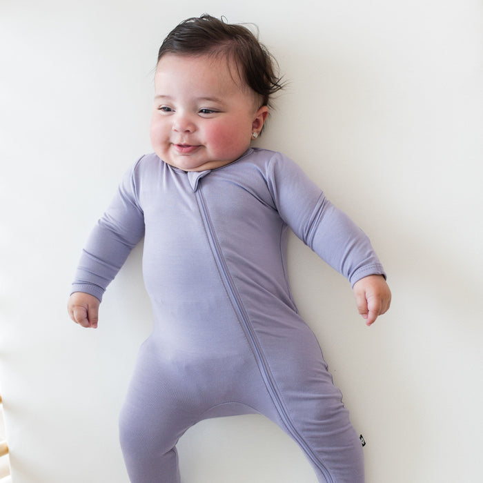 Shop Zippered Footie in Taro | Kyte Baby