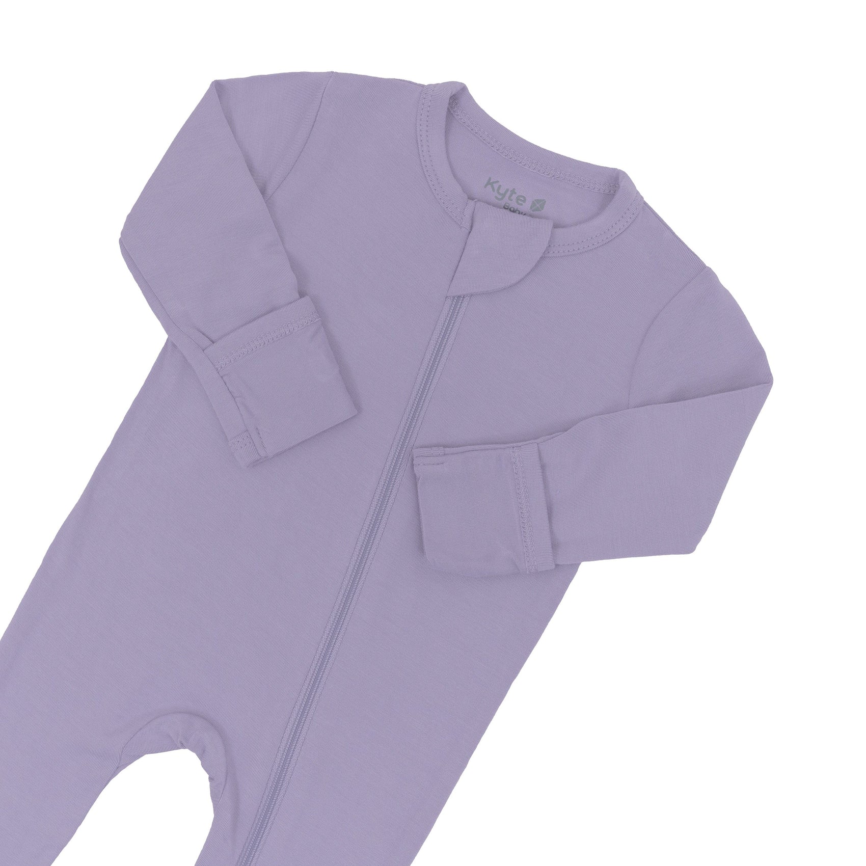 Shop Zippered Footie in Taro | Kyte Baby