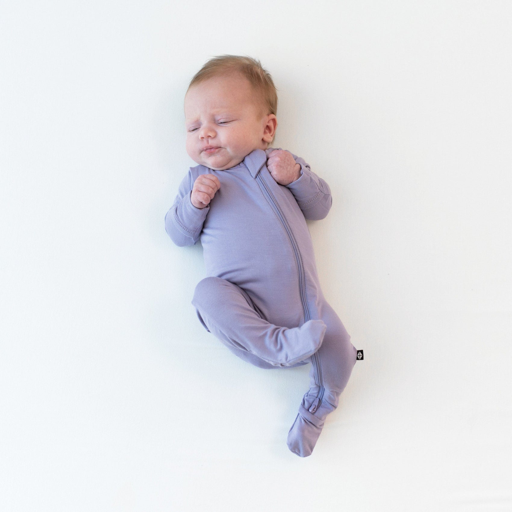 Shop Zippered Footie in Taro | Kyte Baby