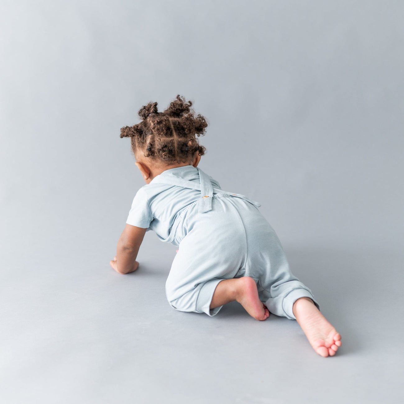Bamboo Jersey Baby Overall in Fog | Kyte Baby